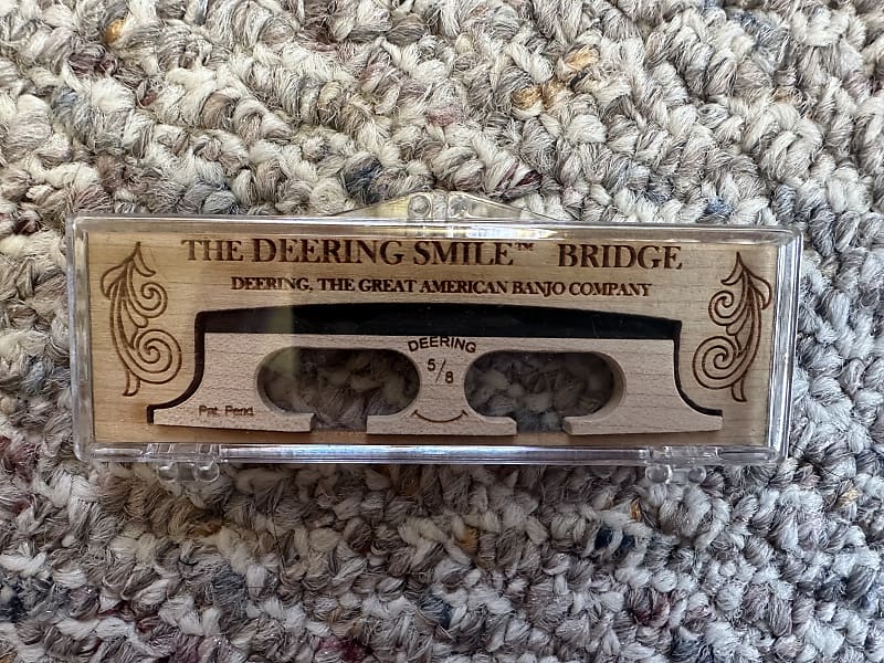 Deering 5/8" Radiused Smile Bridge for 6-String Banjo - Like | Reverb