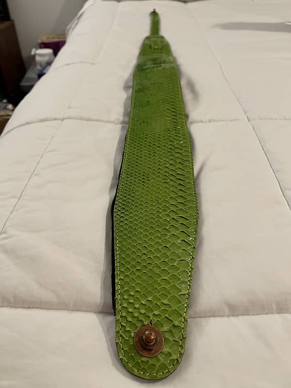 Custom made python strap 2019 Green pate | Reverb