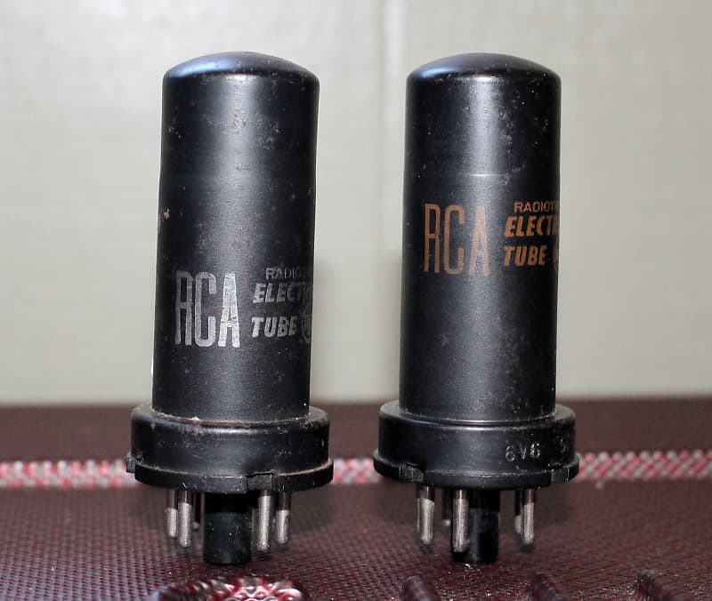 RCA 6V6 METAL 6V6GT VT-107 PERFECT MATCH PAIR TEST NOS | Reverb