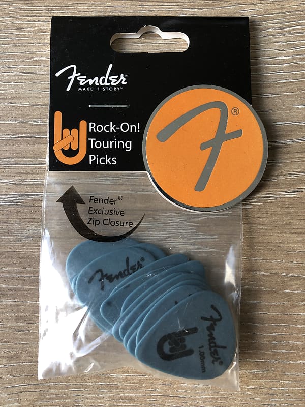 Fender Rock On Touring Picks (12 picks - 1.00 mm) New Old | Reverb