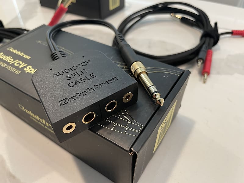 Elektron Audio to CV Cables Black - Pair | Reverb