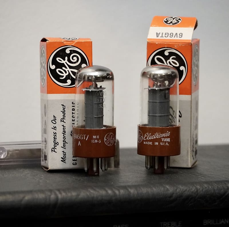 GE Electronics 6v6 Tubes Matched Pair- VINTAGE NOS | Reverb