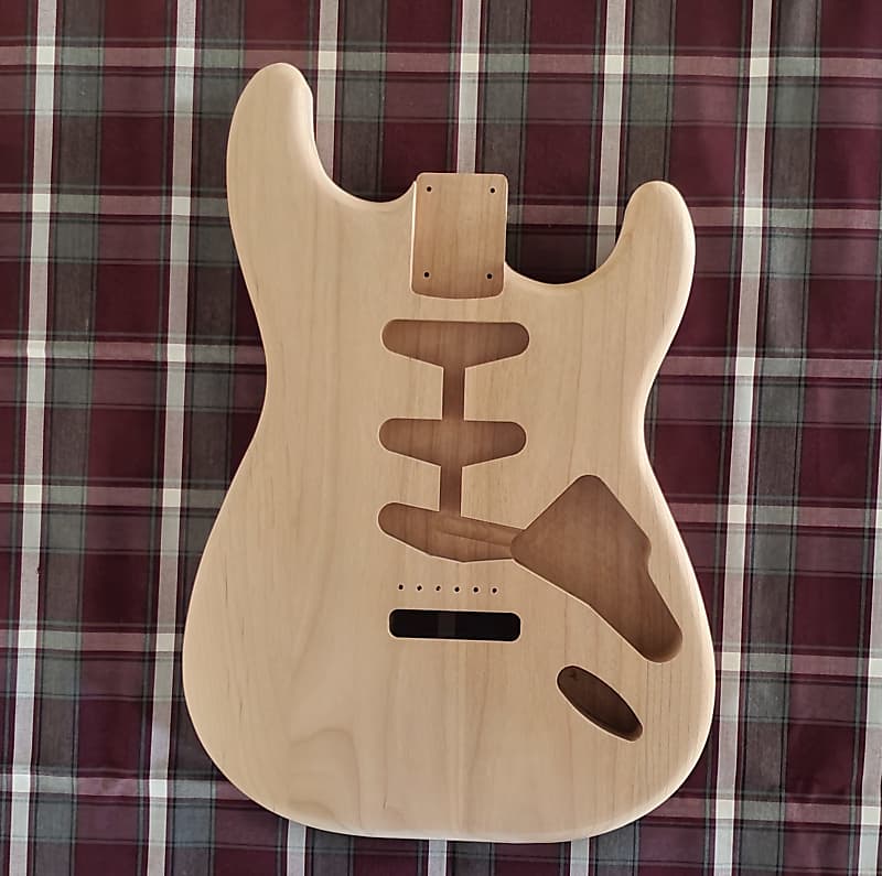 Woodtech Routing Paint Grade Alder Stratocaster Body - | Reverb