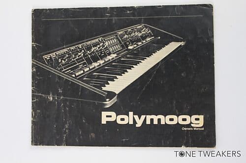 MOOG POLYMOOG SYNTHESIZER OWNERS MANUAL 203a Keyboard book | Reverb