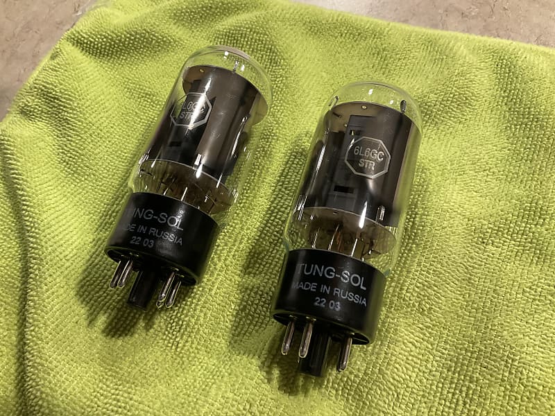 Tung-Sol 6L6GC STR Matched Pair | Reverb