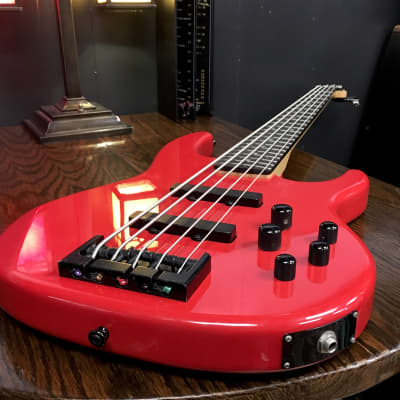 Red Carvin USA 5-String Factory Bass BK5 w/ Original Case | Reverb