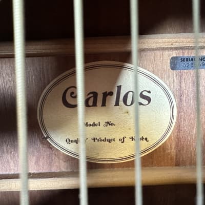 Carlos Acoustic Guitar Made in Korea | Reverb