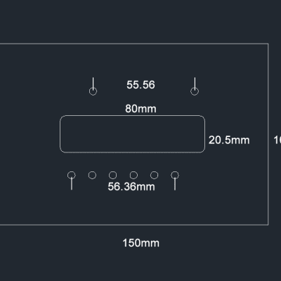 Tremolo Routing Template for Fender, Gotoh, Wilkinson | Reverb France