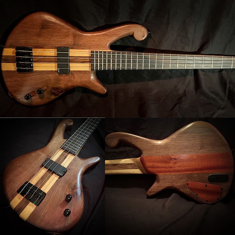 Custom Made 4 String Bass Walnut | Reverb