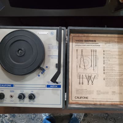 Vintage Califone 1420K Portable Record Player | Reverb