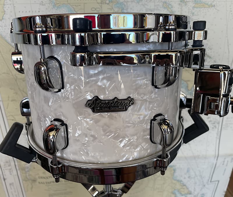 Tama Starclassic Maple 10" Snow White Pearl Tom | Reverb