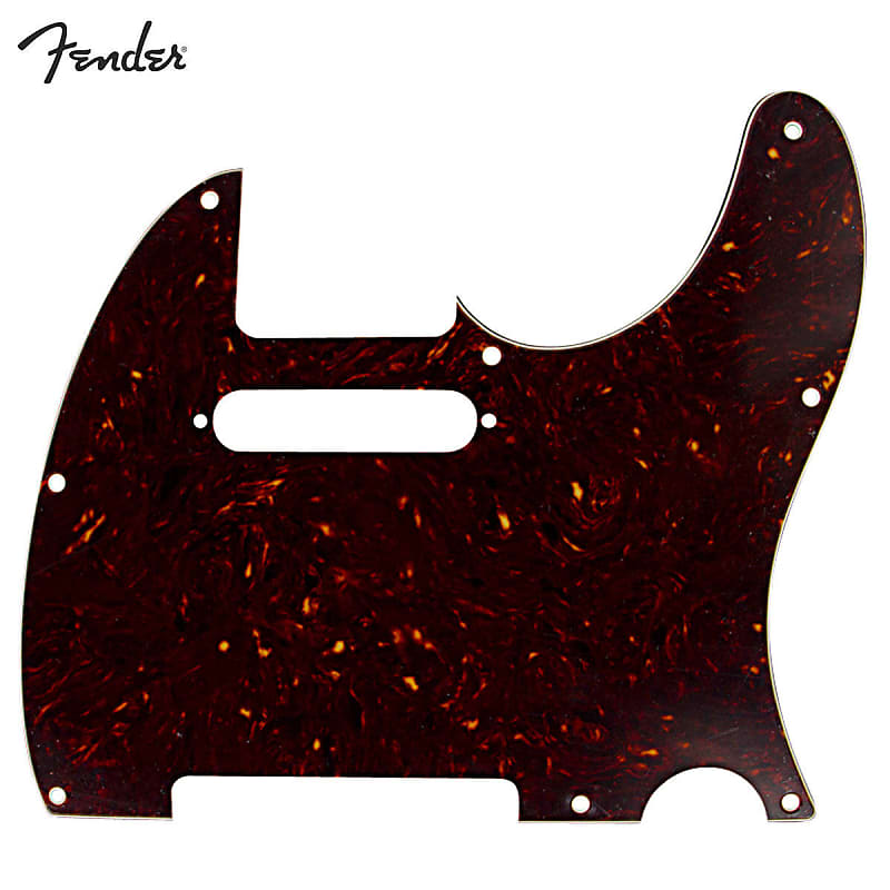 Fender Standard Telecaster Guitar Pickguard Tortoise 8 Hole | Reverb