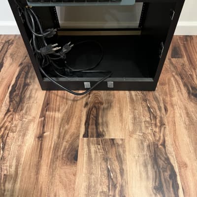 Custom built 10 space slanted studio rack 2000s - Black | Reverb