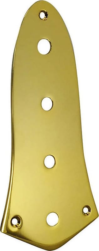 Standard Jazz Bass 4 Hole Control Plate Gold | Reverb