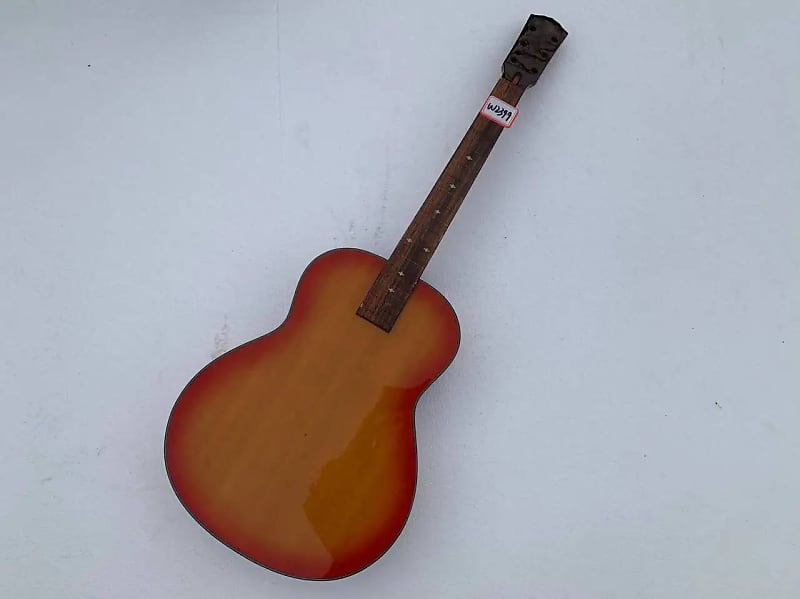 Cherry Burst 6 String Dobro Resonator Guitar, Maple Wood | Reverb