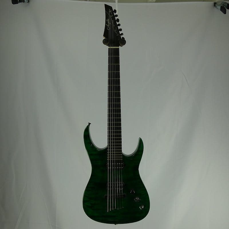Used Agile INTERCEPTOR 7 STRING Electric Guitars Green | Reverb