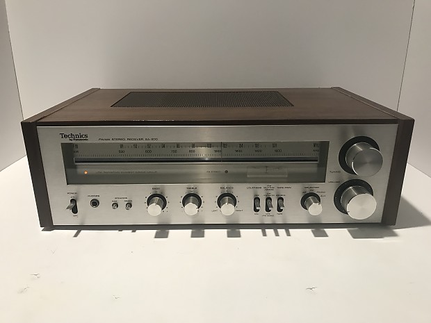 1979 Technics SA-200 stereo AM/FM silver face receiver with | Reverb