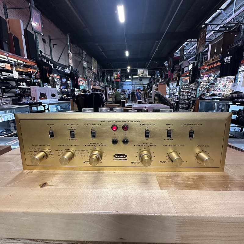 Rare HH Scott Stereomaster Type 130 Stereo Pre-Amplifier | Reverb
