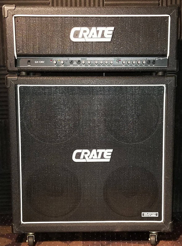 Crate Gx130c Half Stack 1992 Black Tolex W/ Crate 3 Button | Reverb