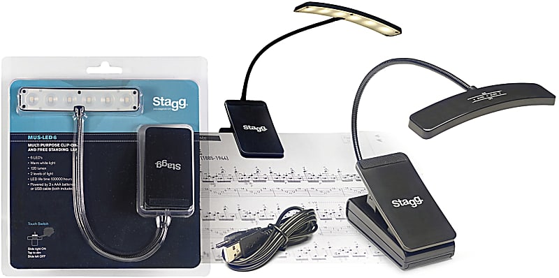Stagg MUS-LED Note6 Light clip-on Led lamp 3 light levels | Reverb