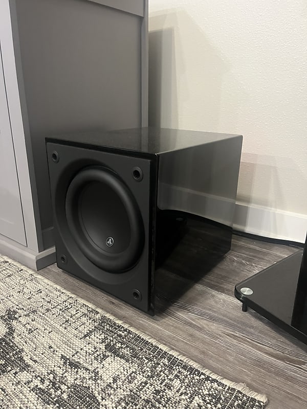 2x JL Audio Dominion d110 10" Powered Subwoofer; Gloss Black | Reverb