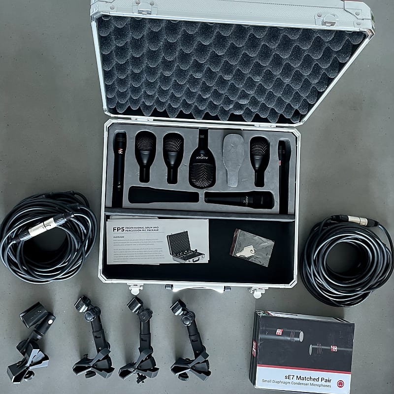 Audix FP5 Drum Microphone Set packaged with sE7 condenser | Reverb