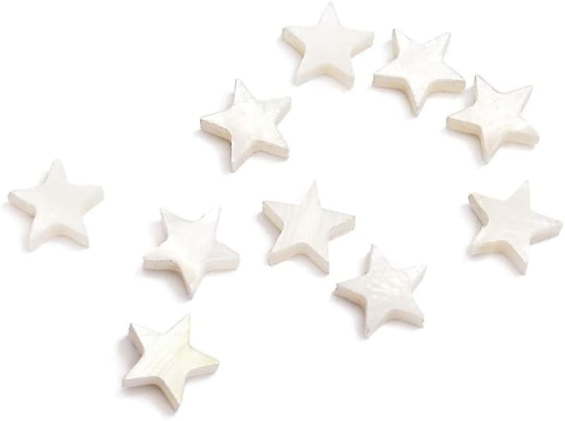 Mother of Pearl -Star Inlays 7mm (Set of 10) | Reverb