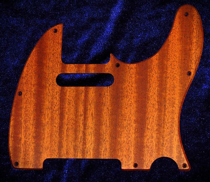 Mahogany Telecaster Style Solid Wood Pickguard | Reverb Canada