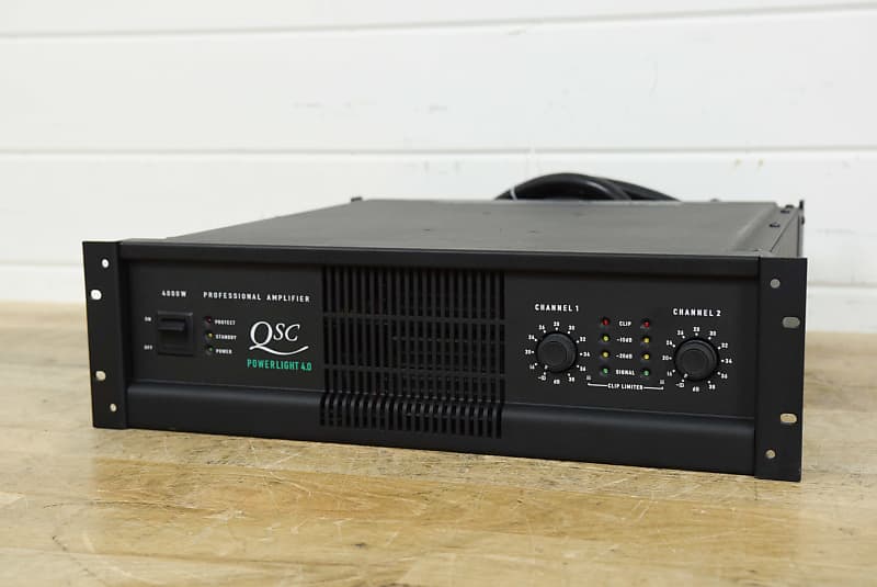 QSC PowerLight 4.0 2-Channel Power Amp (church owned) CG00GUT | Reverb