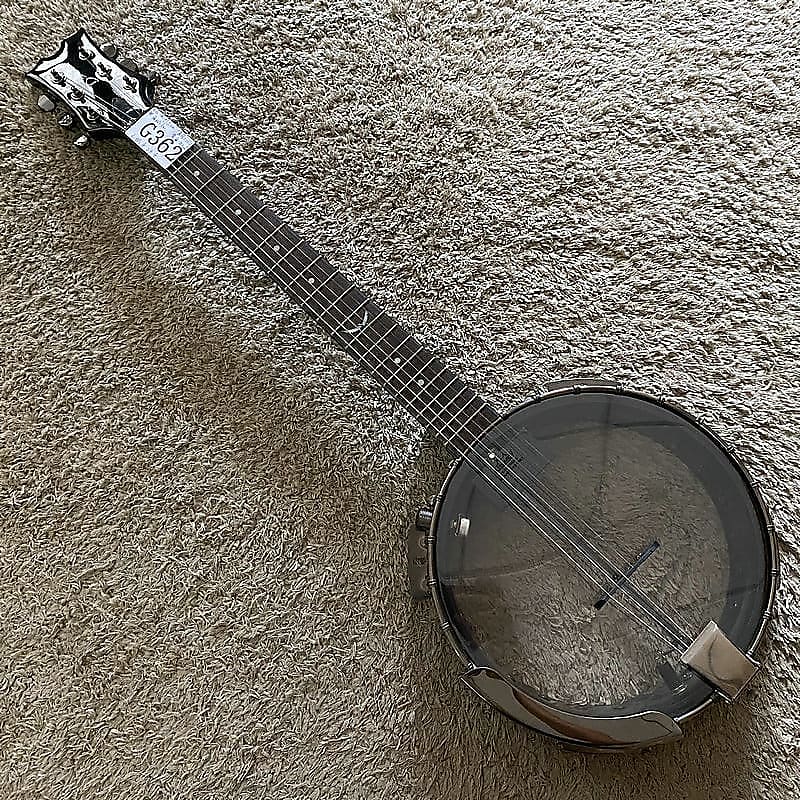 Black Dean Emperor 6 String Electric Banjo, Mahogany Neck, | Reverb