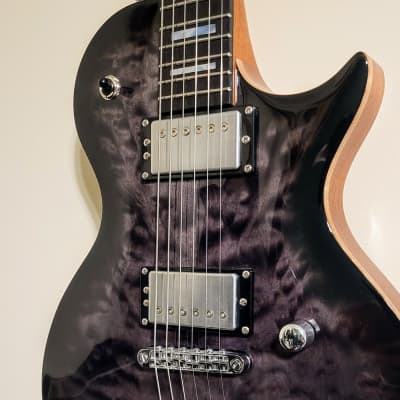Kiesel CS6 Trans Black Burst Quilt Top Chambered Mahogany | Reverb