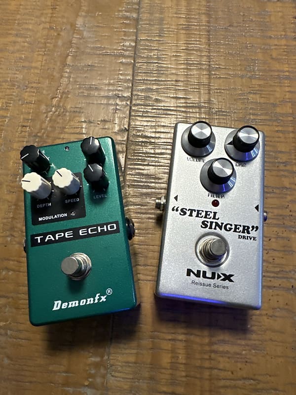 Demon fx Nux Tape Echo and Steel Stringer | Reverb