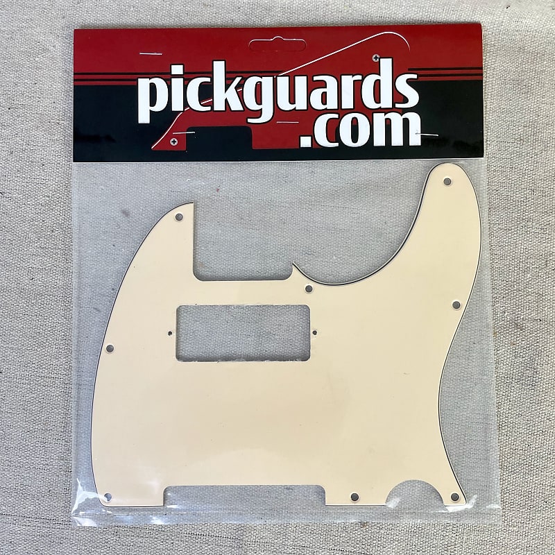 WD Custom Pickguard Fender Telecaster Cream 3 Ply TE-106B | Reverb