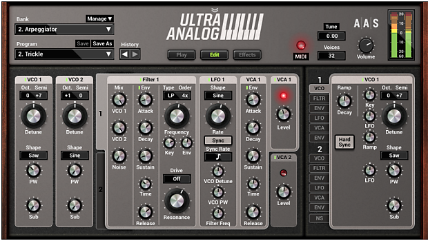 APPLIED ACOUSTIC SYSTEMS UA-2 ULTRA ANALOG SYNTH PLUG IN | Reverb UK