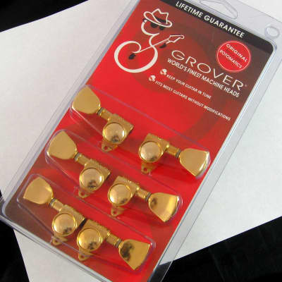 Grover Gold Keystone Button Rotomatic Tuners For | Reverb