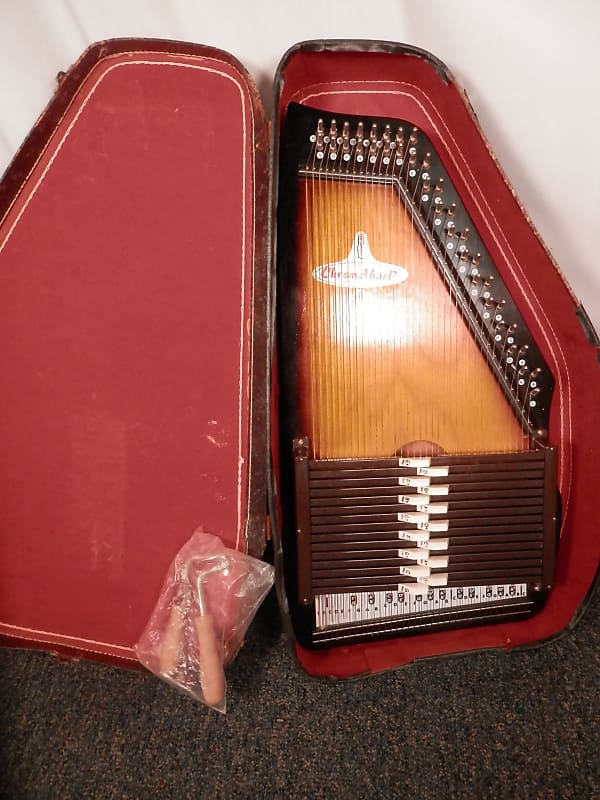 Rhythm Band Chroma Harp Sunburst AutoHarp with chipboard case | Reverb
