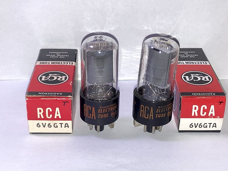RCA 6V6GTA Tubes, Matched Pair, NOS/NIB, Tested | Reverb