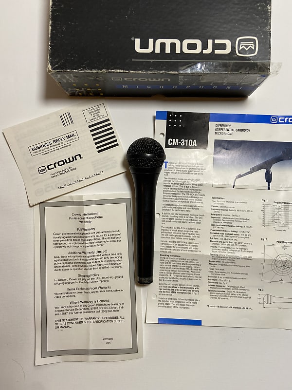 Crown CM310A Differoid 1990s - Black | Reverb UK