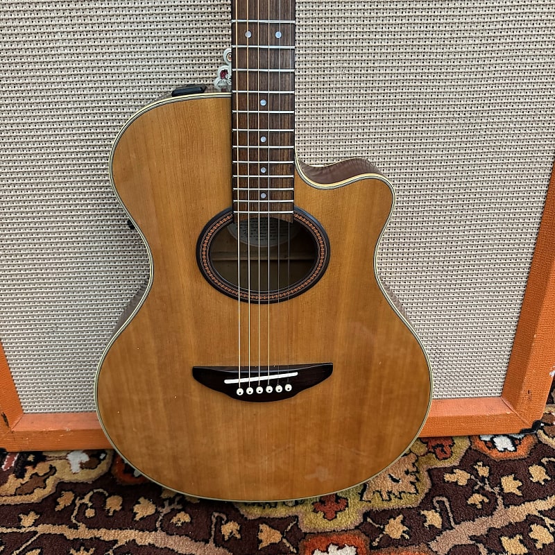 Yamaha APX-4A Taiwan Natural Electro Acoustic Guitar | Reverb