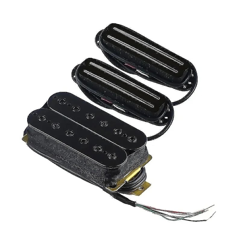 HSS Guitar Dual Rail Humbucker Pickups Set | Reverb