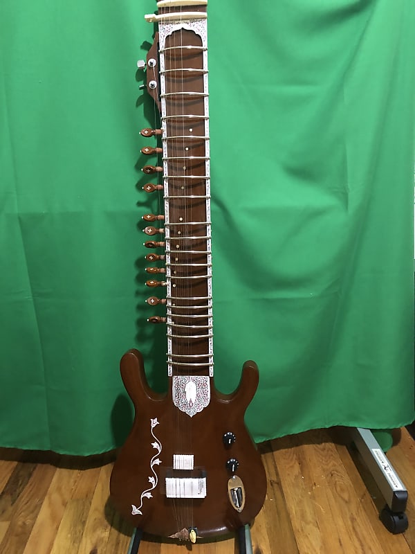 Authentic Electric Sitar Guitar (Handmade in India) with | Reverb