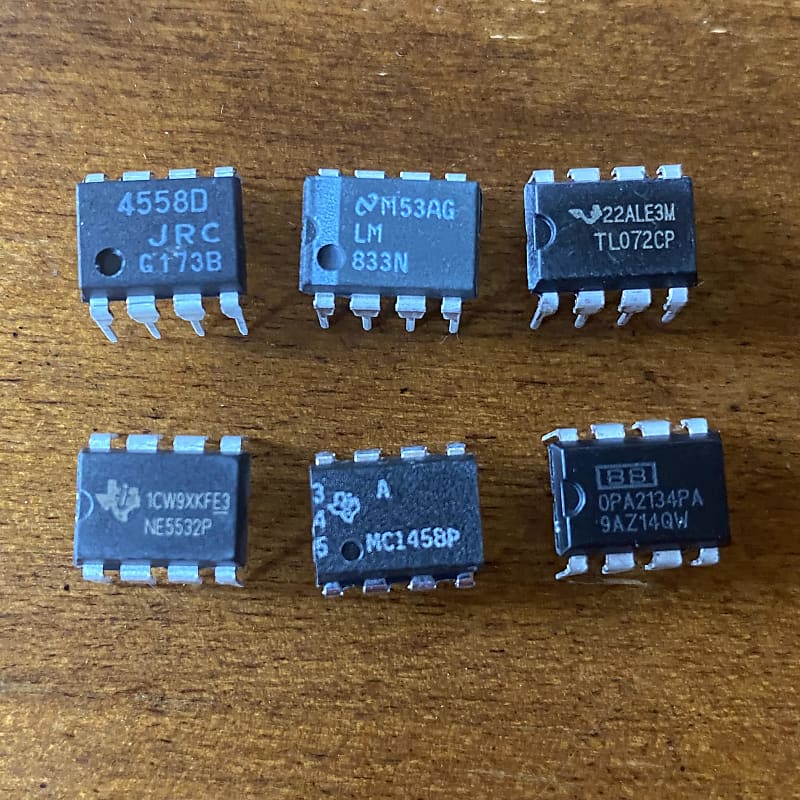 Lot of 6 alternate IC Dual Op Amps for Analogman King of | Reverb