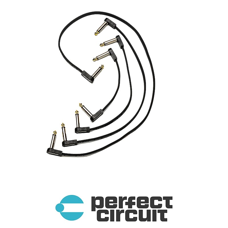 EBS PCF-DL Flat 1/4" Patch Cable - 10CM | Reverb UK