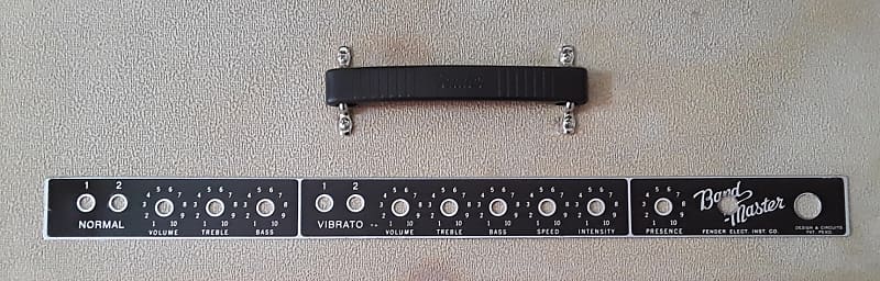 1961 1962 Fender Bandmaster Brownface Amp Amplifier Control | Reverb