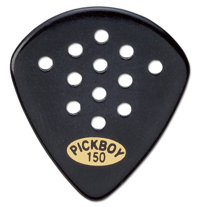 Pickboy PB45BP150 Jazz Pos-A-Grip Guitar Picks, black, 1.5 | Reverb