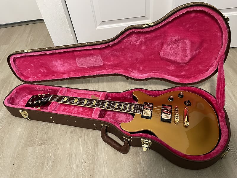 Gibson Les Paul Standard Double Cutaway DC - Unique Gold Top | Reverb