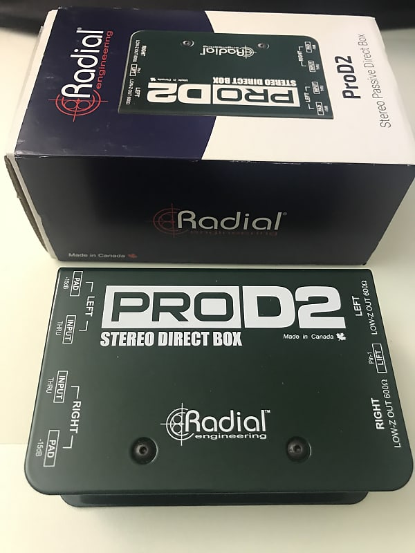 Radial Engineering PRO D2 Passive Stereo Direct Box | Reverb
