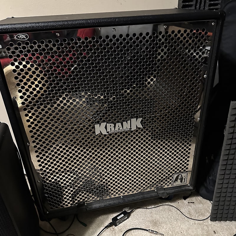 Krank Nineteen80 4x12 cabinet Mid 2000’s - Black and chrome | Reverb