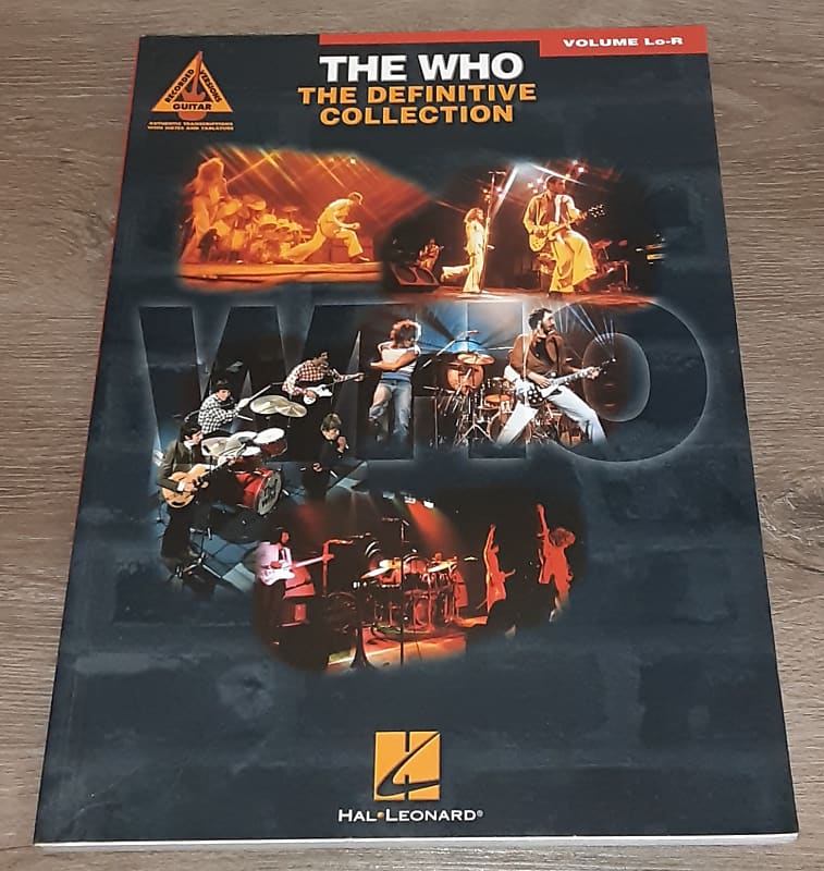 THE WHO - DEFINITIVE COLLECTION Lo TO R - GUITAR TAB BOOK - | Reverb