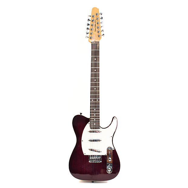Pawar Custom 12 String Telecaster Maroon owned by Mike | Reverb